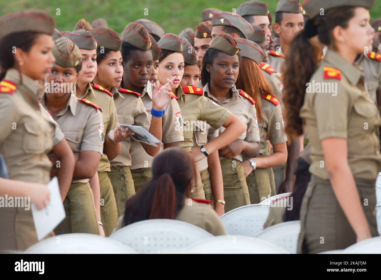 Young army cadets from the Interior Ministry proudly wore their ...