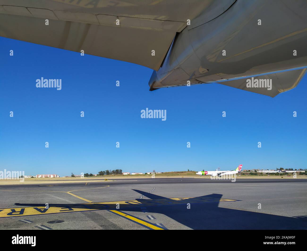 A plane of TAP Air Portugal airline taking off Stock Photo - Alamy