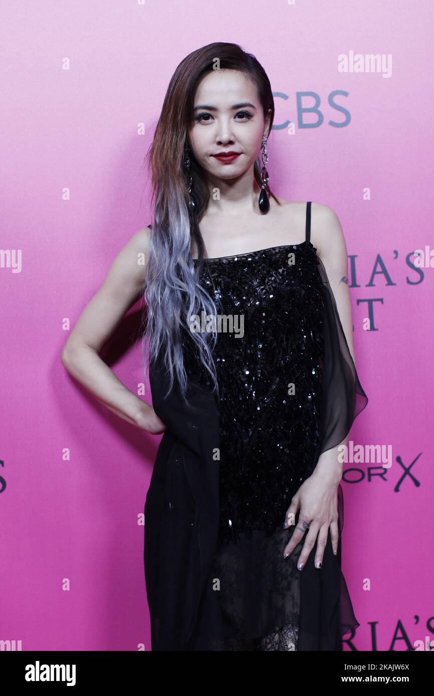 Jolin Tsai I-lin attends the Pink Carpet before the Victoria's Secret Fashion Show at the Grand ...