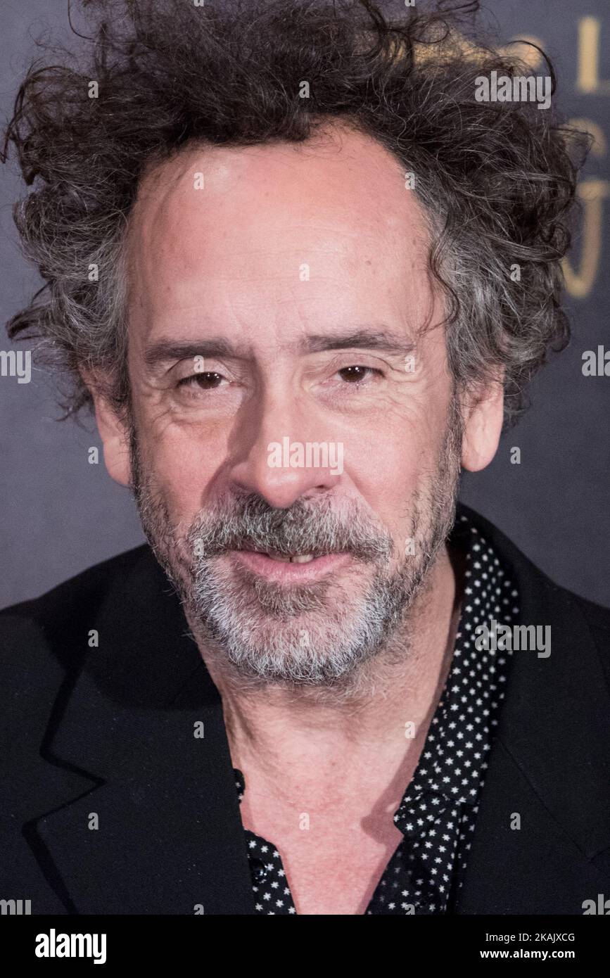 The director Tim Burton attends the italian premiere of Miss Peregrine ...