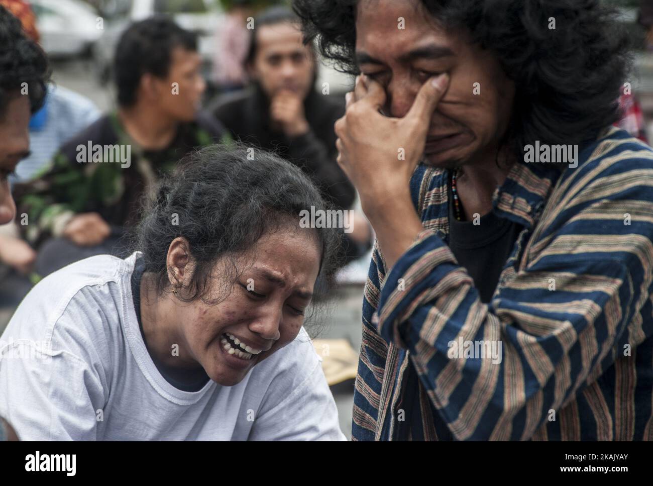 People protest against cement factory in Yogyakarta, Indonesia, on ...