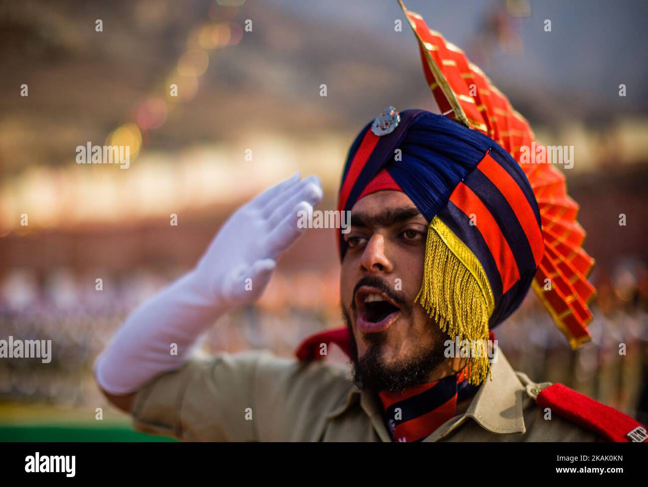 Indian parade police man hi-res stock photography and images - Alamy