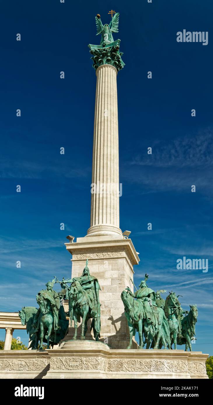 Millennium monument in Budapest Stock Photo - Alamy