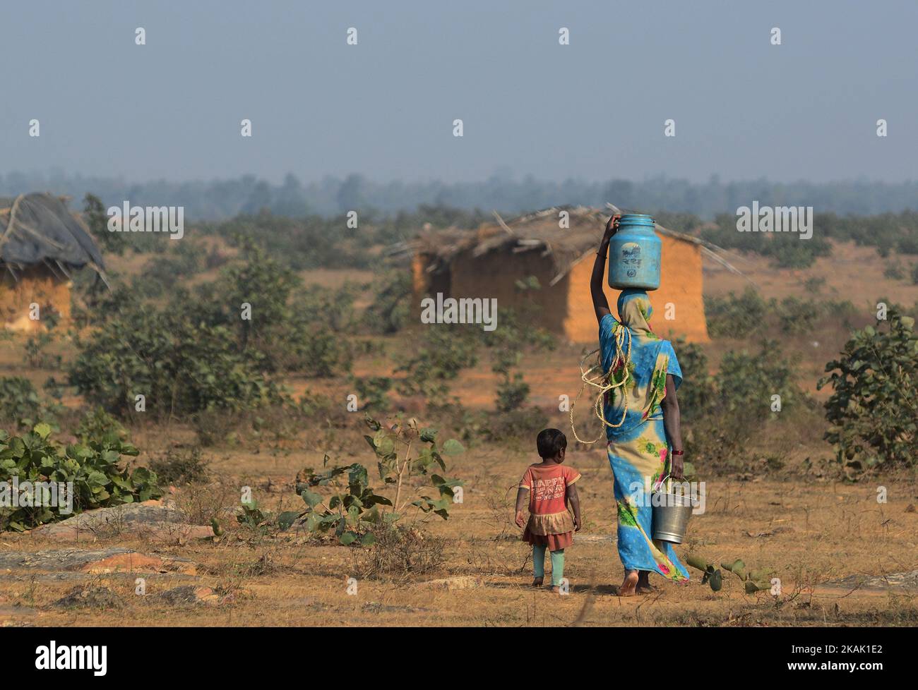 In this photograph taken on December 15,2016,An indian woman of an ...