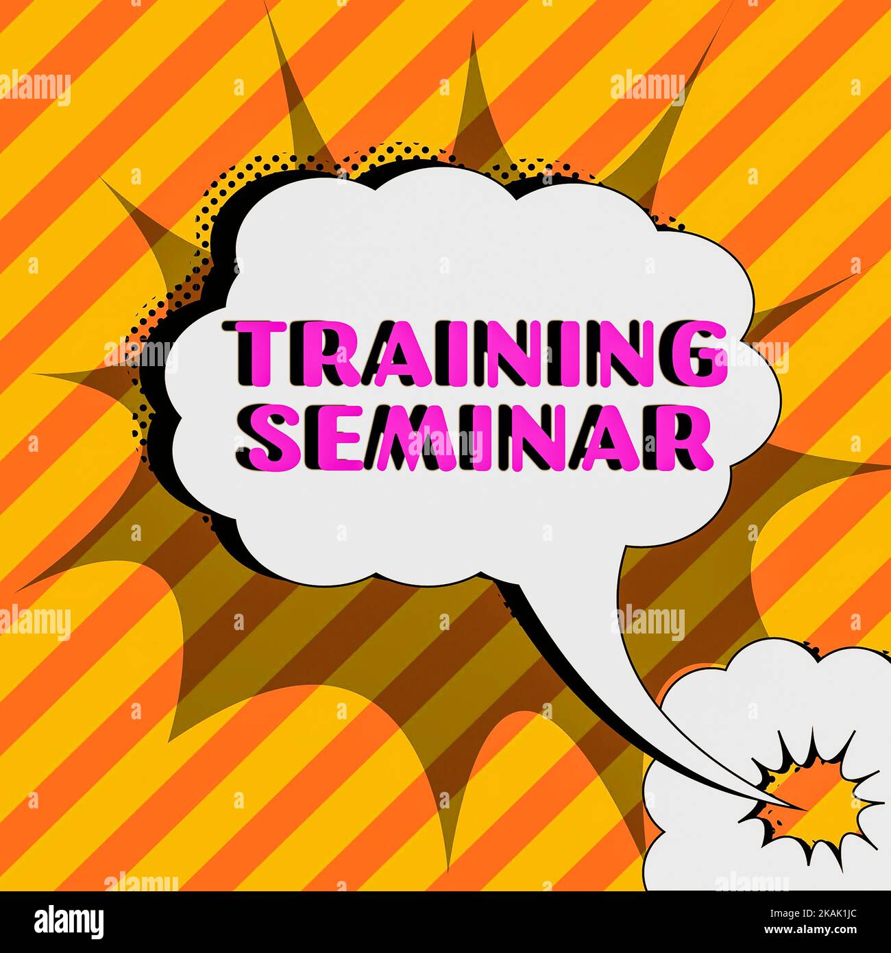 Text sign showing Training Seminar. Business approach covers the costs ...