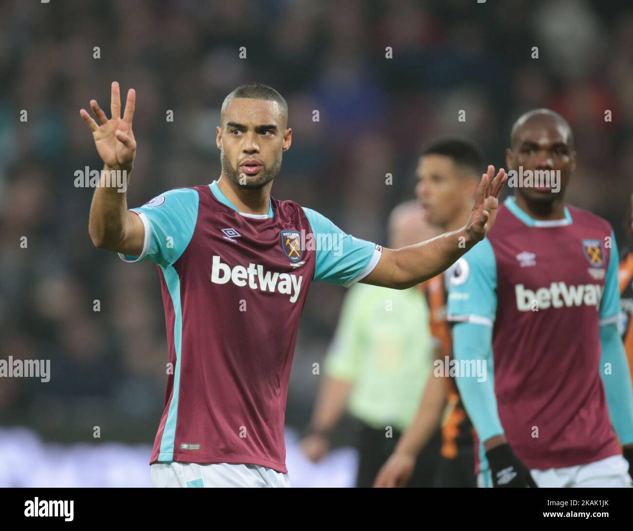 West Ham United's Winston Reid during the Premier League match between ...