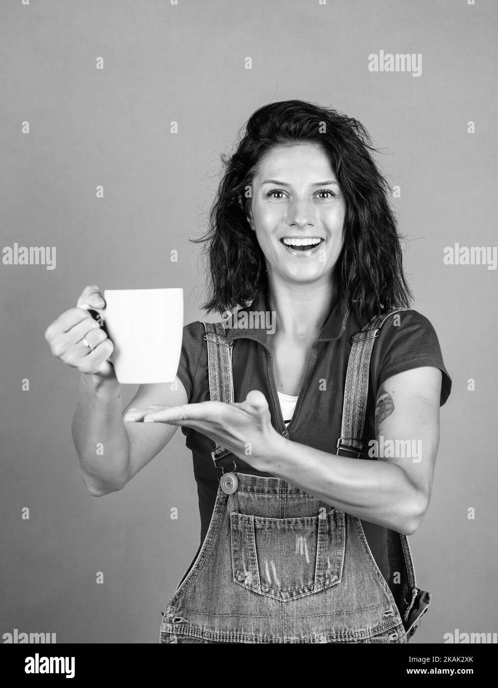 good morning. drinking morning coffee. recharge with the energy of ...