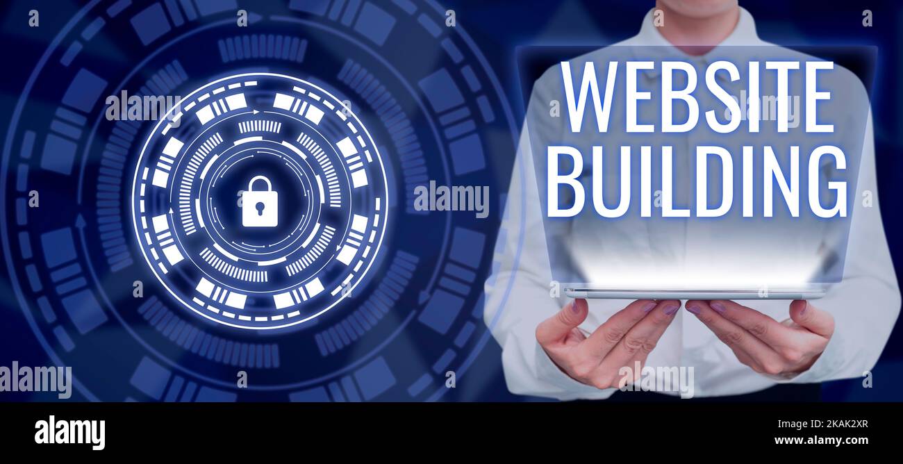 Text caption presenting Website Building. Internet Concept site is ...