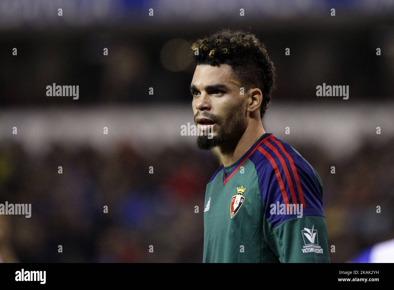 Emmanuel Riviere (12) of Club Atletico Osasuna during the La Liga ...