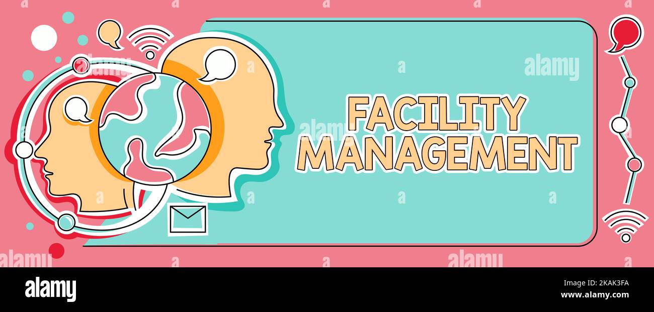 Conceptual display Facility Management. Business idea Understanding ...