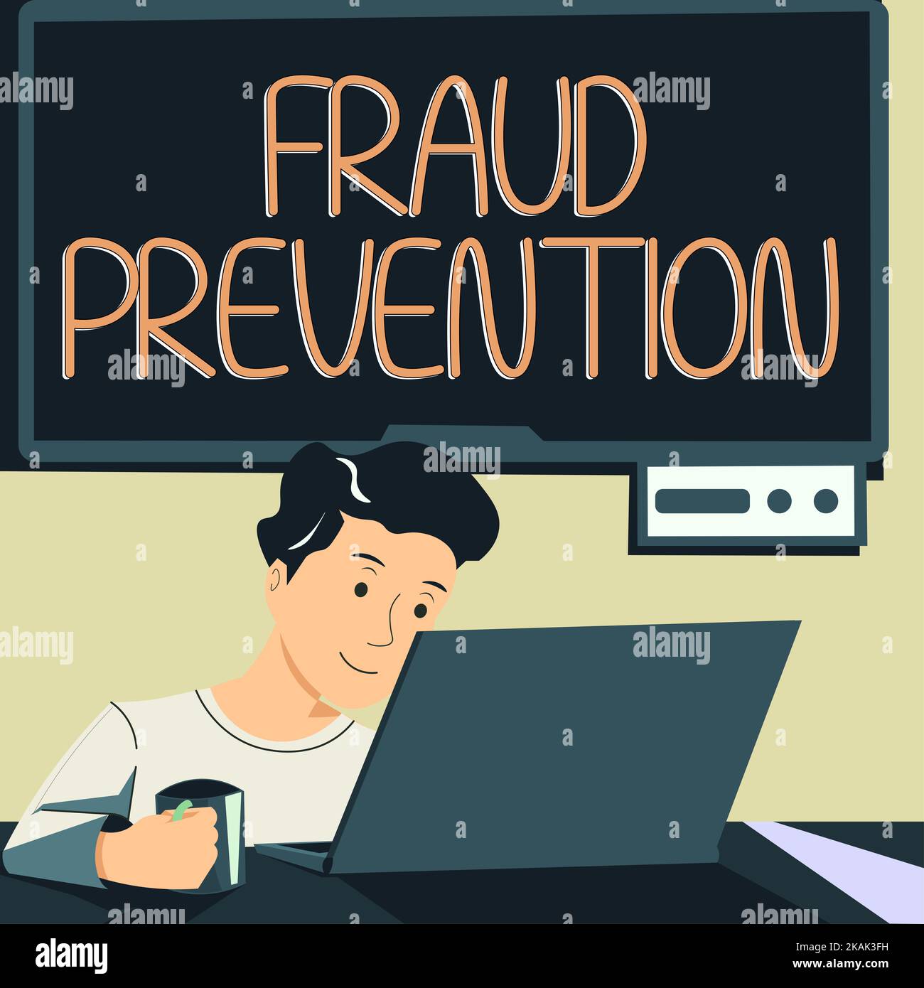 Text showing inspiration Fraud Prevention. Business showcase one ...