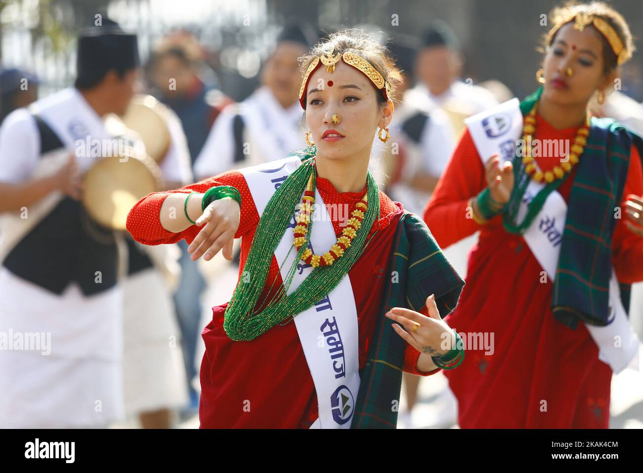Gurung traditional attire hi-res stock photography and images - Alamy