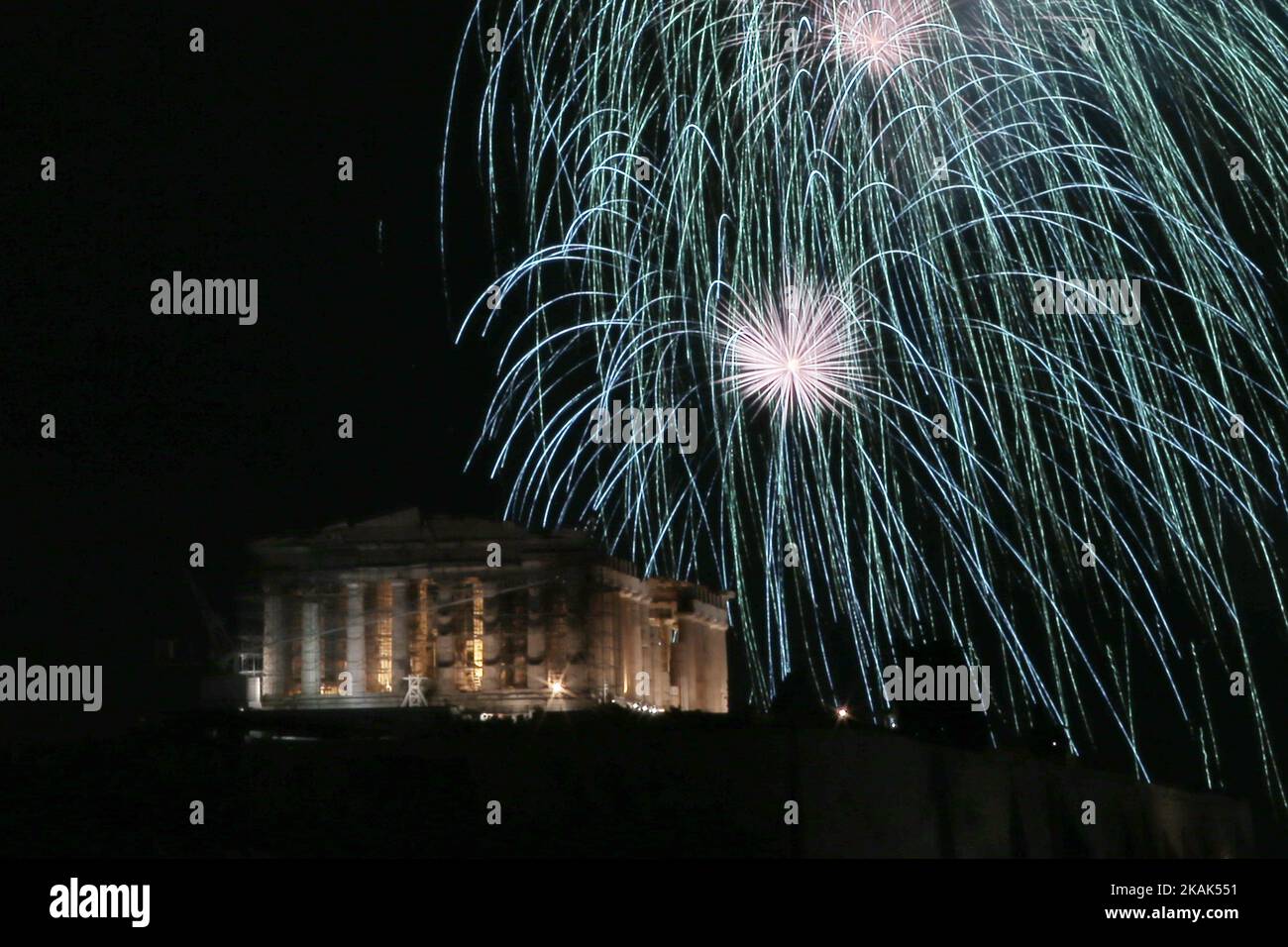 Fireworks display over athens hi-res stock photography and images - Alamy