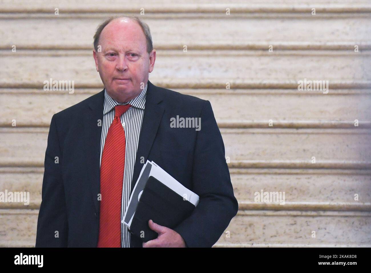 Jim Allister, an Ulster loyalist politician and senior barrister from ...