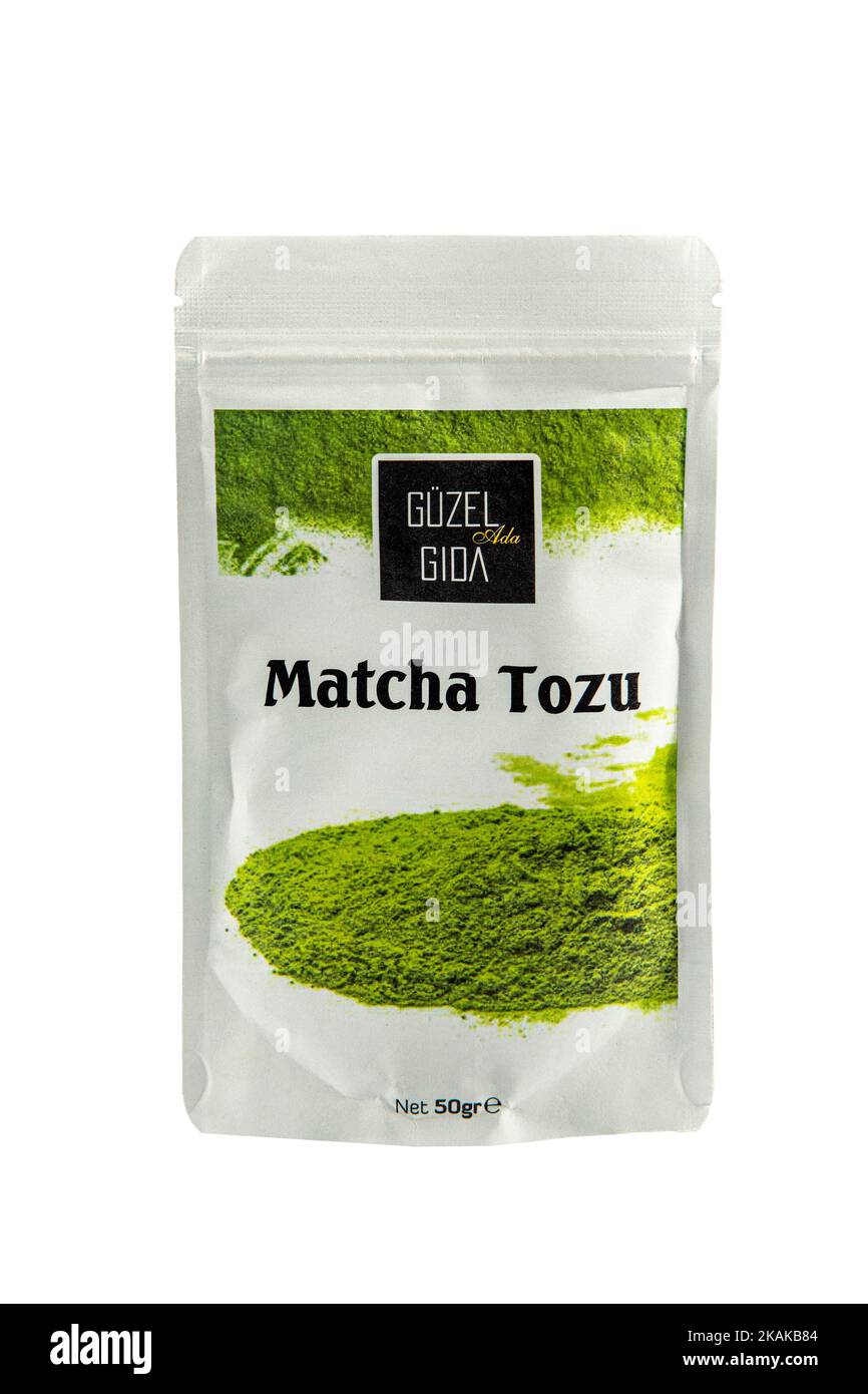 Istanbul, Turkey - November 01, 2022: Guzel Gida Matcha powder 50 gram ...