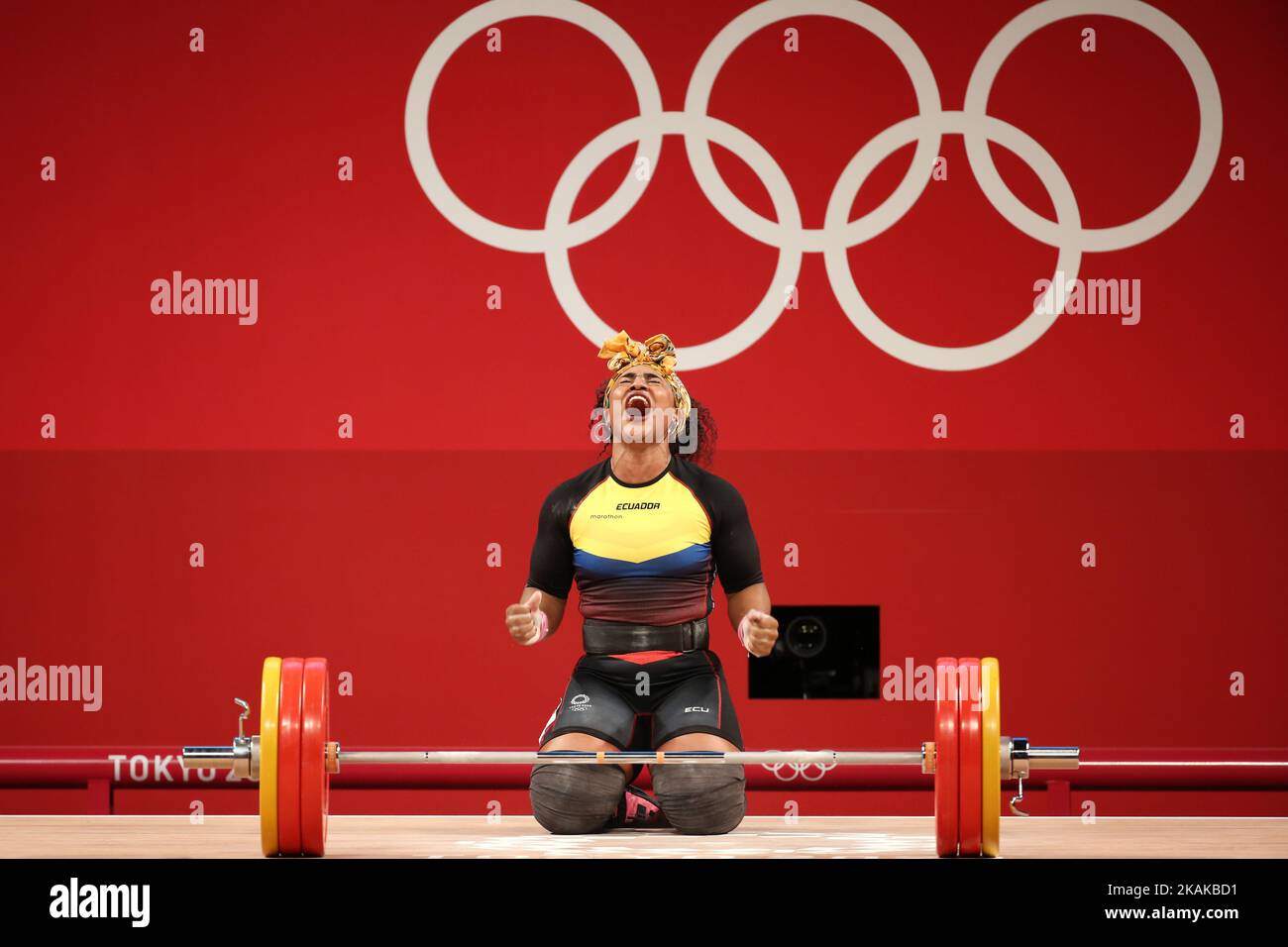 AUGUST 02, 2021 - TOKYO, JAPAN: Tamara SALAZAR of Ecuador reacts to ...