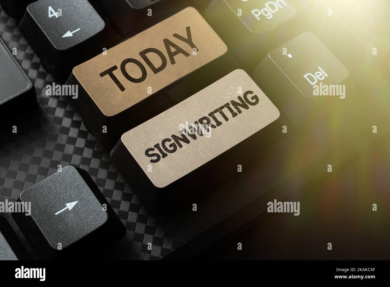 Sign displaying Signwriting. Business approach any type of clear ...