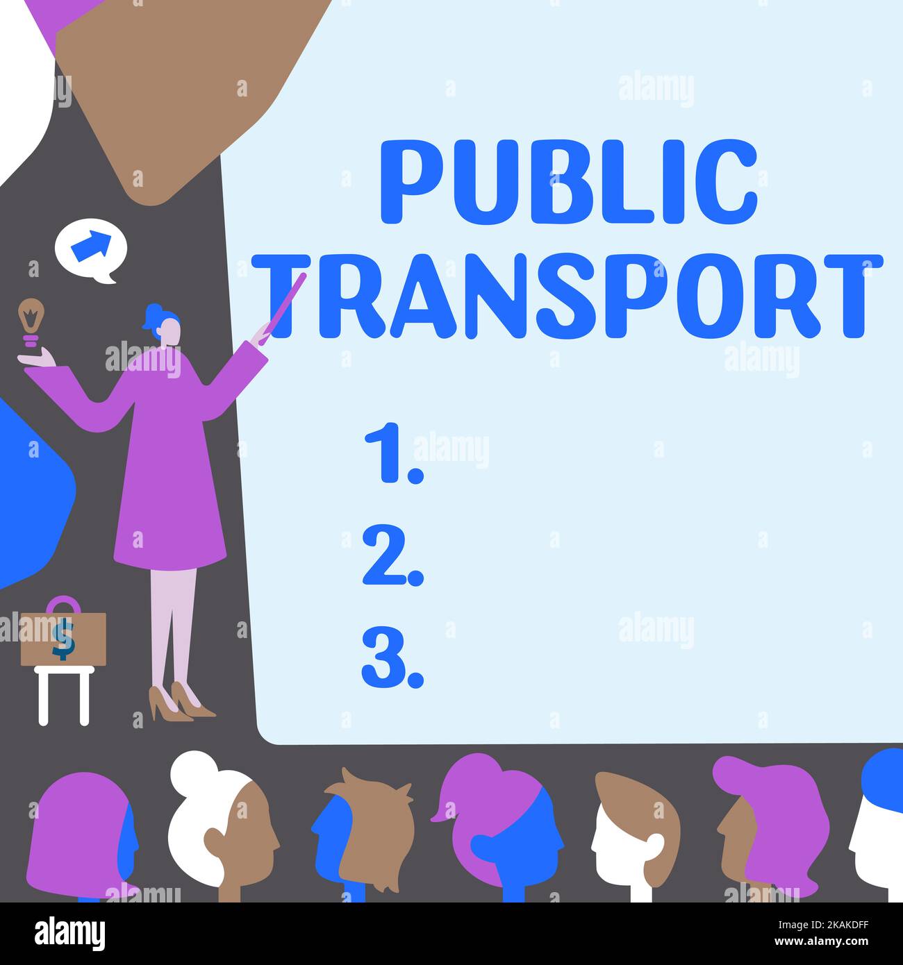 Conceptual caption Public Transport. Business overview ensure the ...