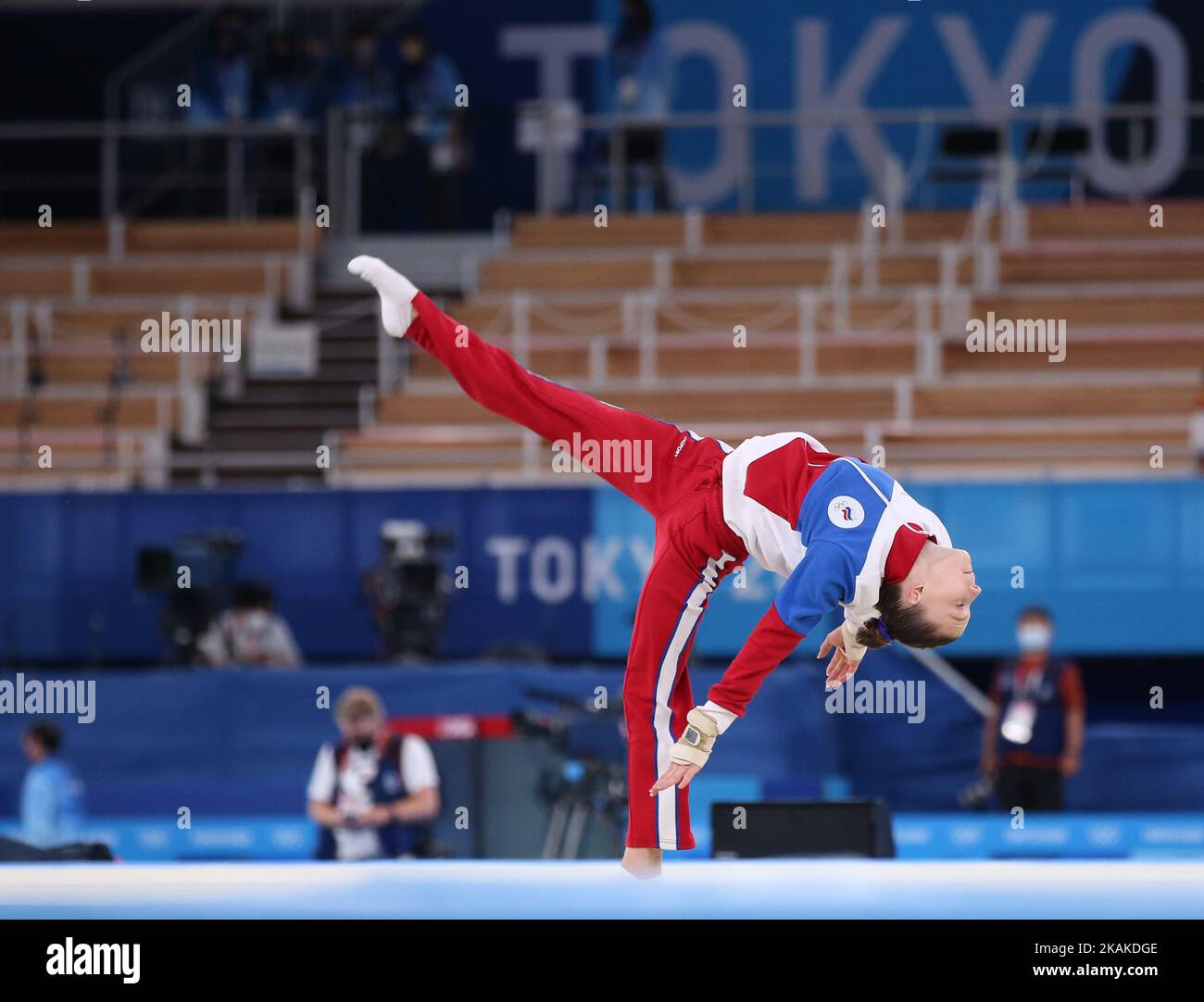 AUGUST 03rd, 2021 - TOKYO, JAPAN: Vladislava URAZOVA of Russia warms up ...