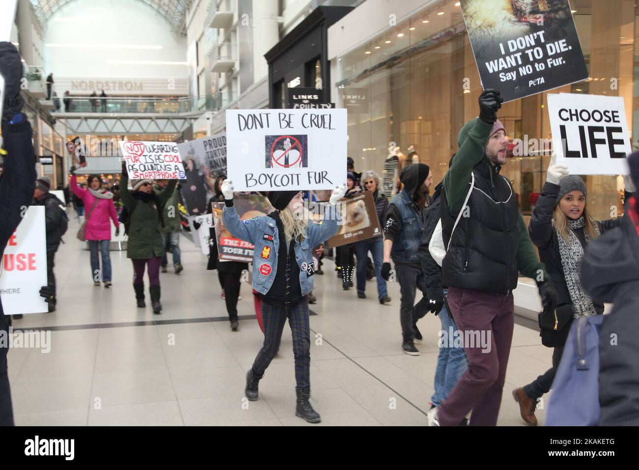 Animal rights activists protest toronto hi-res stock photography and ...