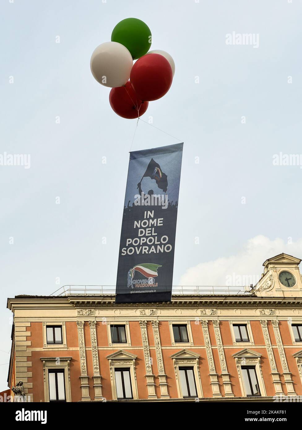 Italian right wing parties Fratelli d'Italia, Lega Nord and Forza ...