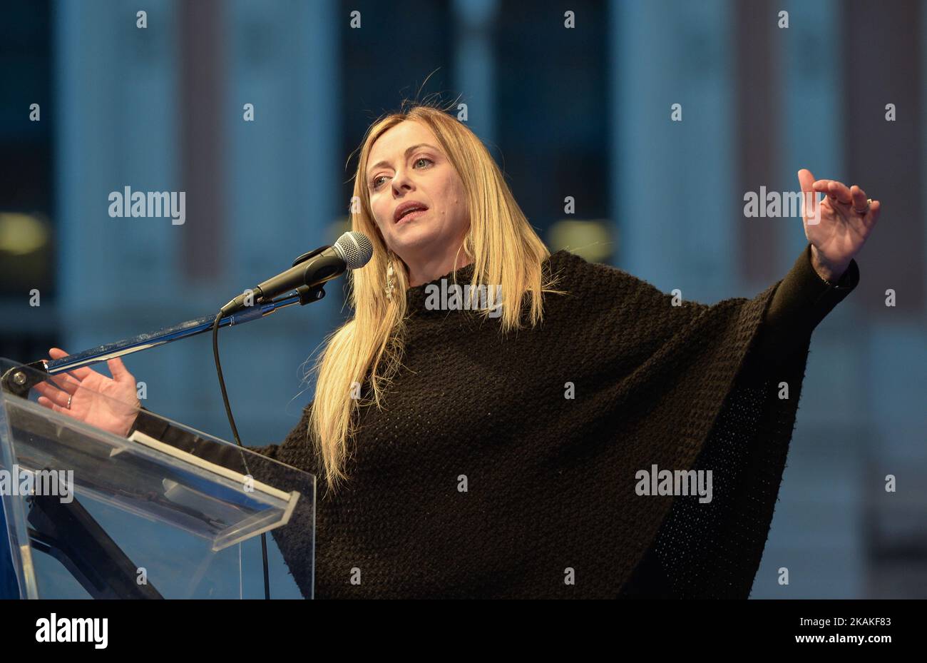 Giorgia Meloni during Italian demonstration 'Italia sovrana', Rome on ...