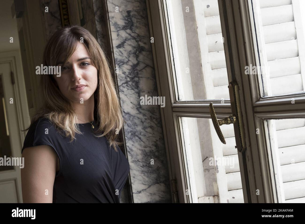 The actress Irene Ruiz poses for a portrait session at Teatro Espanol ...