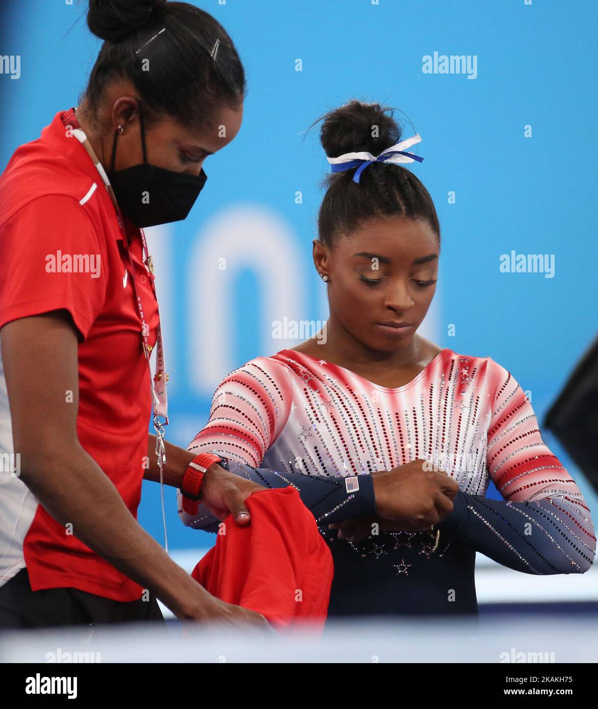 AUGUST 03rd, 2021 - TOKYO, JAPAN: Doctor Marcia FAUSTIN speaks with ...