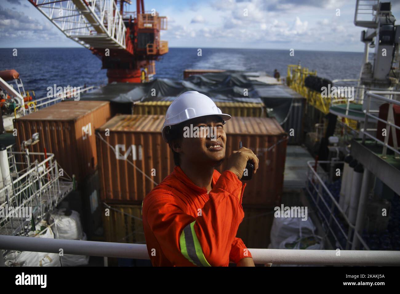 Crew Is Seen Give The Instruction To Volunteers At Deck Near The Life
