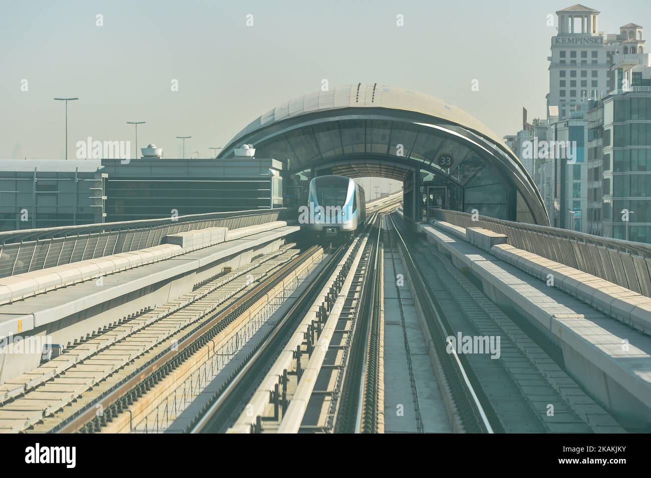 A view of Dubai Metro's Sharaf DG station on the Red Line. On Monday, 6 ...