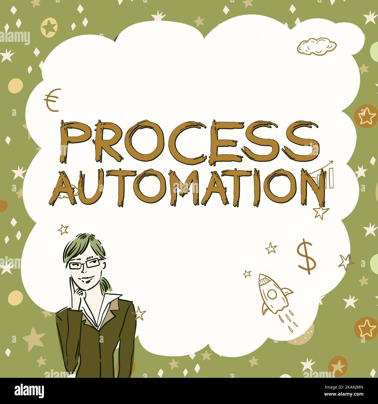 Text sign showing Process Automation. Word Written on the use of technology to automate business ...