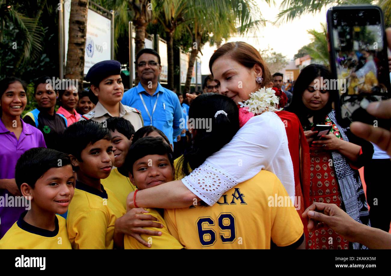 Hollywood actress and social worker Ashley Judd at the Kalinga ...