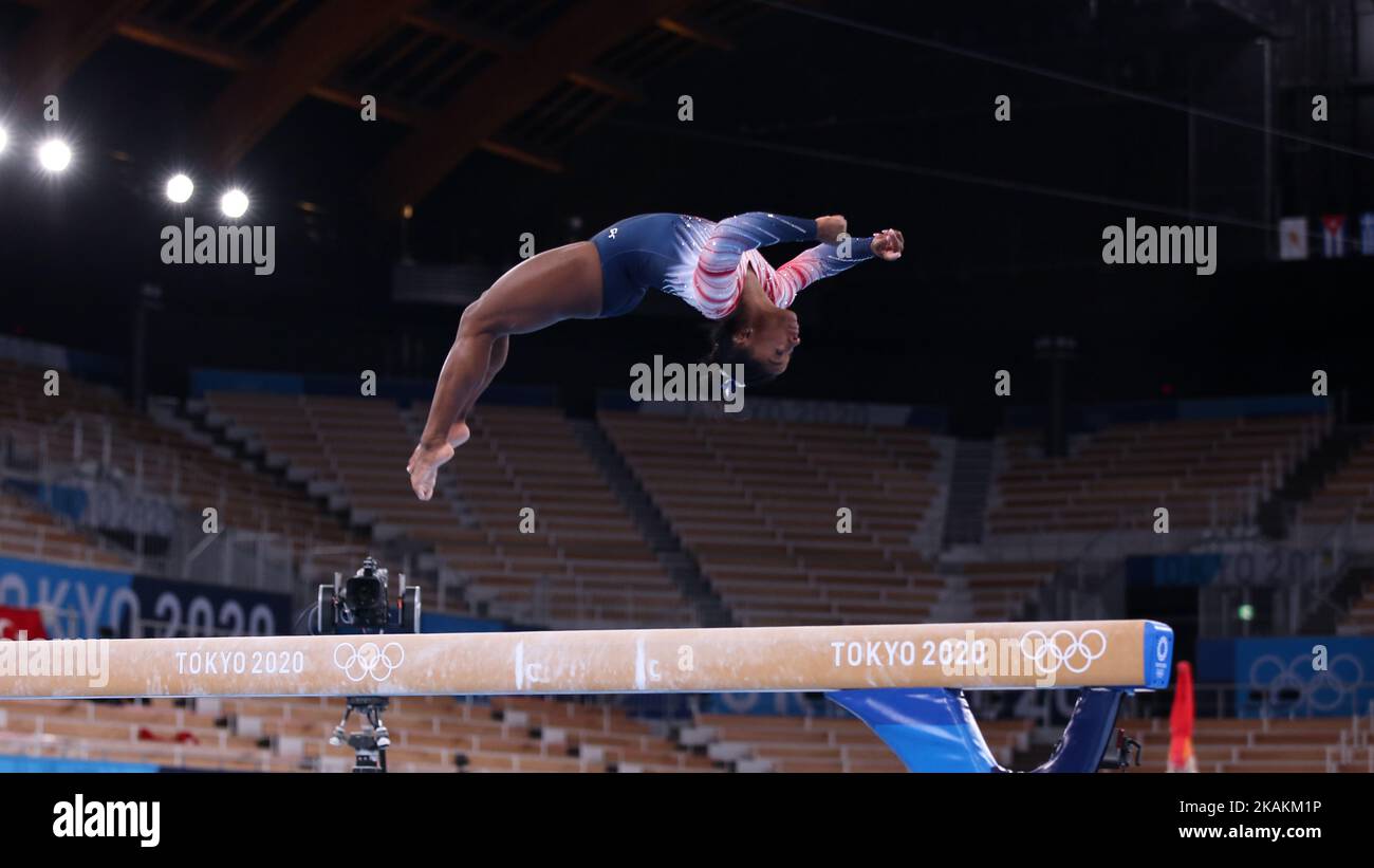 AUGUST 03rd, 2021 - TOKYO, JAPAN: Simone BILES of United States ...