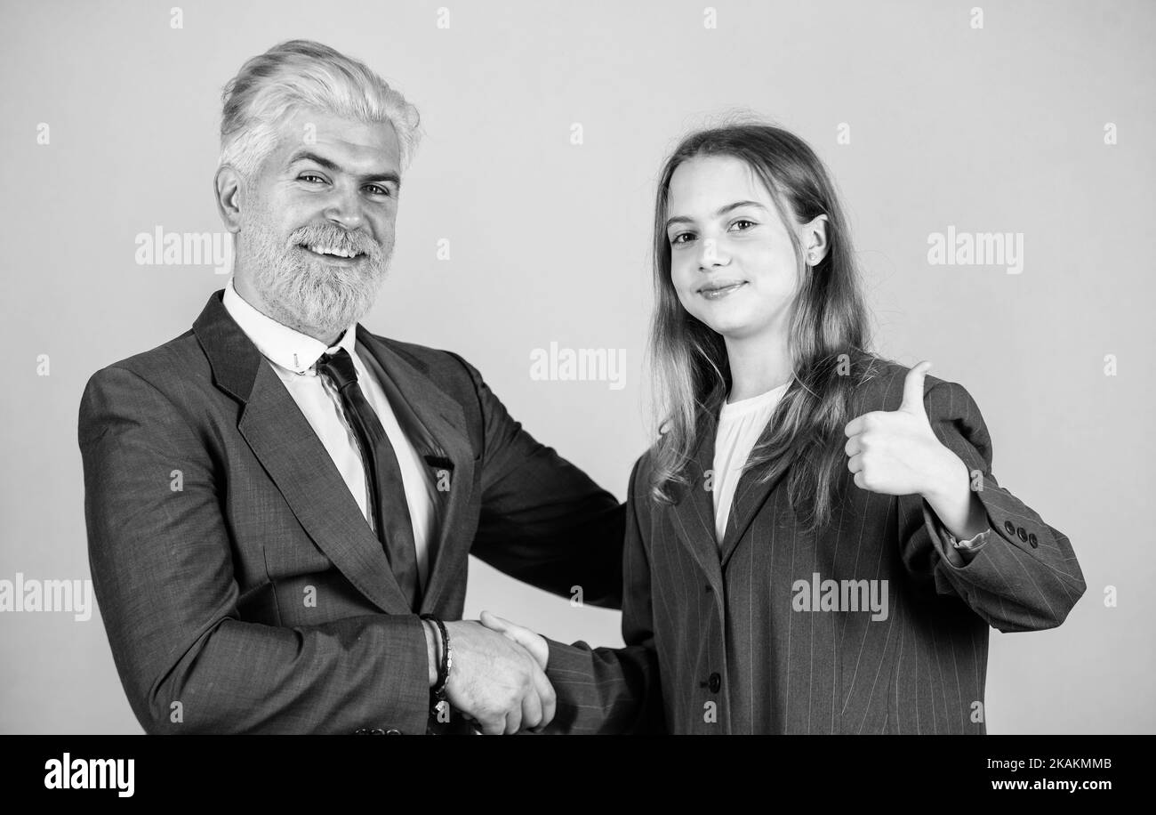 Family business. Acceleration concept. Startup business. Man and little ...