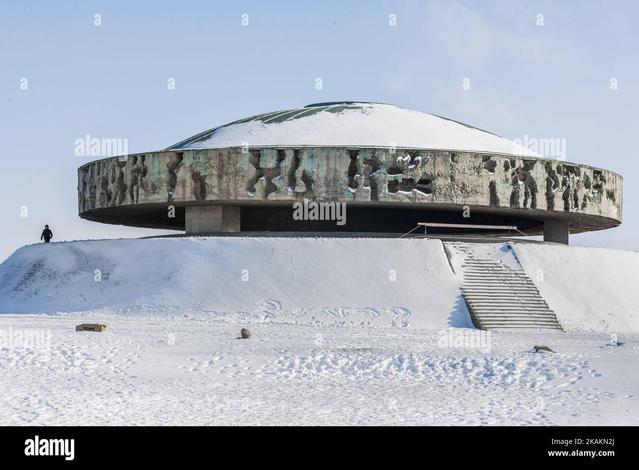 Dome of the Monument to Struggle and Martyrdom in former Majdanek nazi ...