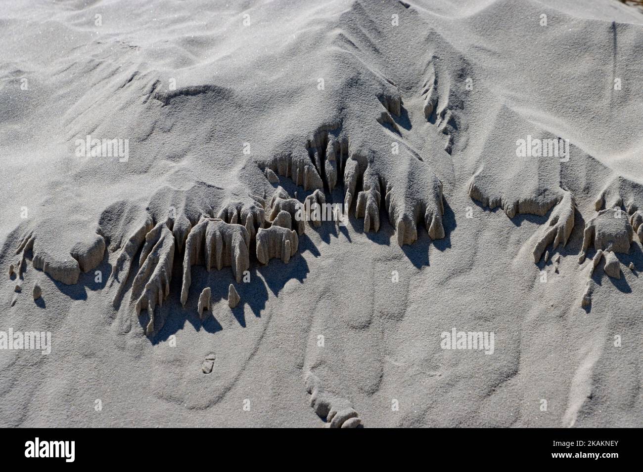 Complex abstract sand structures created by the wind Stock Photo - Alamy