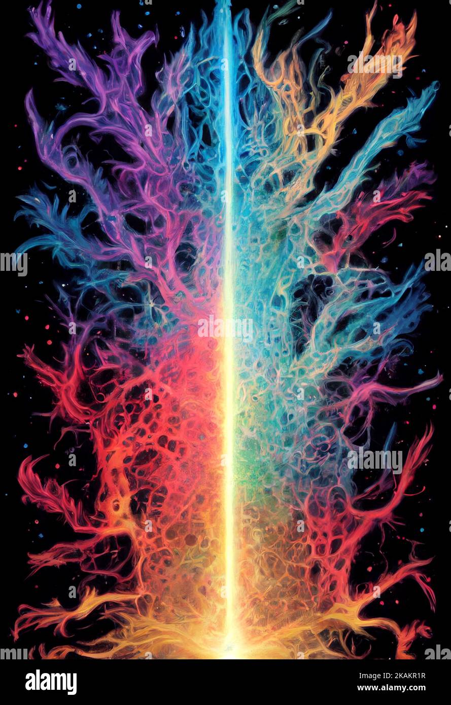 Big bang with cosmos hi-res stock photography and images - Alamy