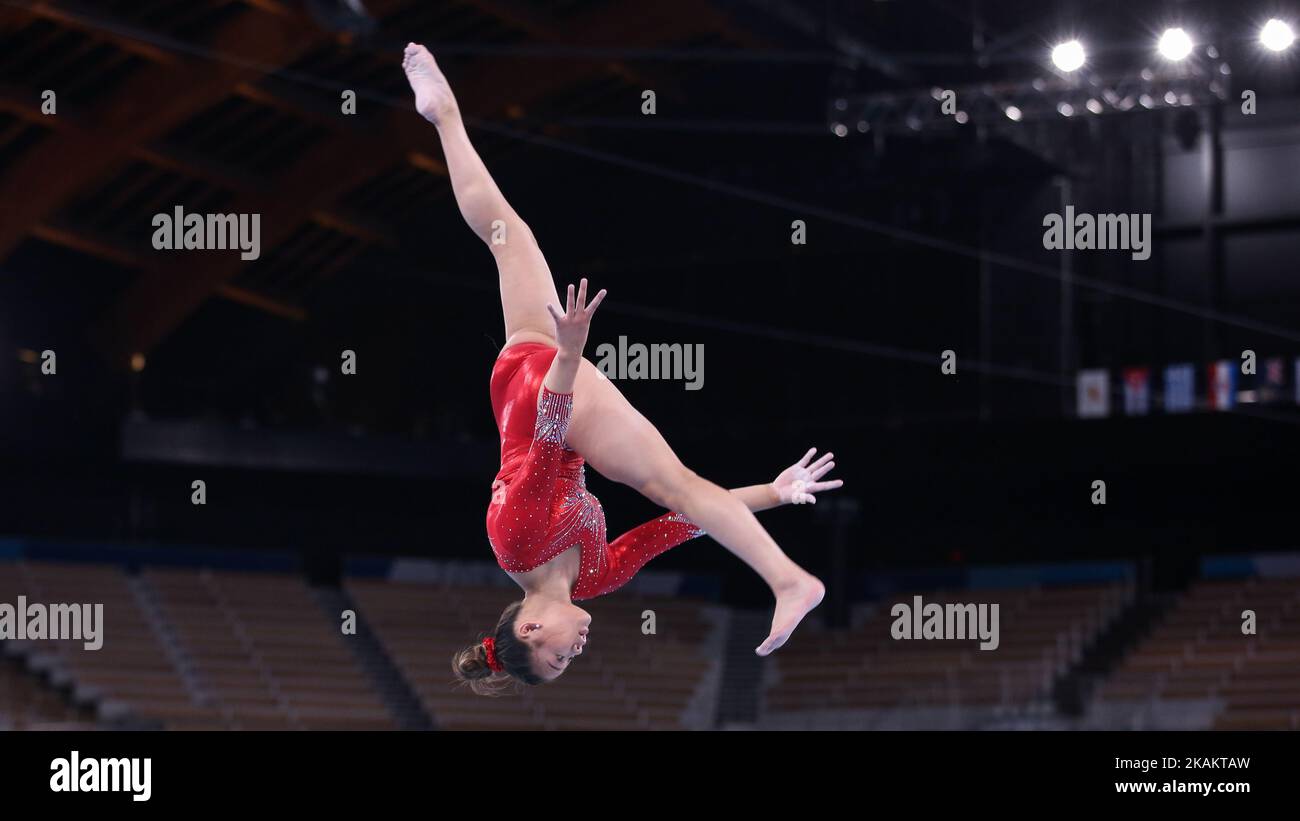 AUGUST 03rd, 2021 - TOKYO, JAPAN: Sunisa LEE of United States performs ...