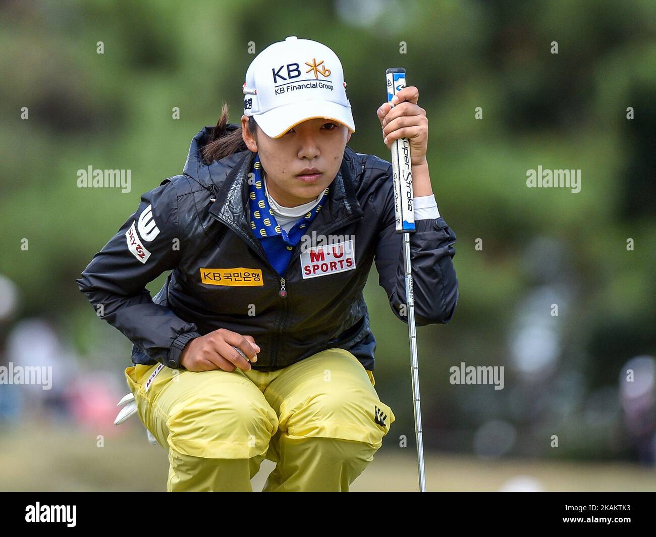 Mi Hyang Lee of Korea during round four of the ISPS Handa Women's ...