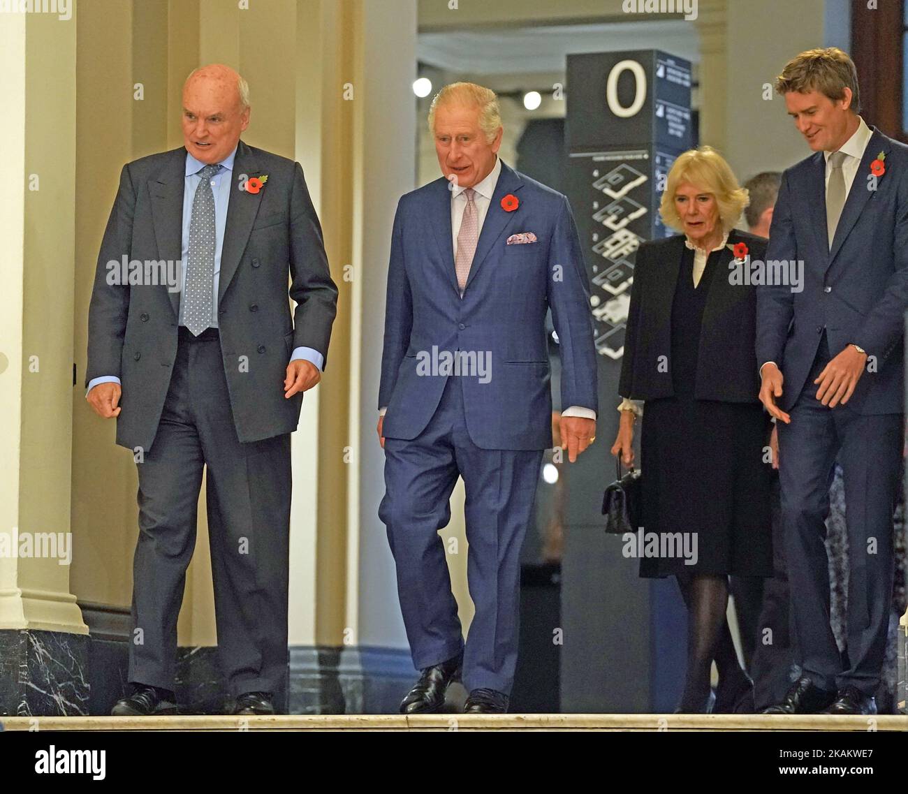 King Charles III and the Queen Consort arrive for their visit to the ...