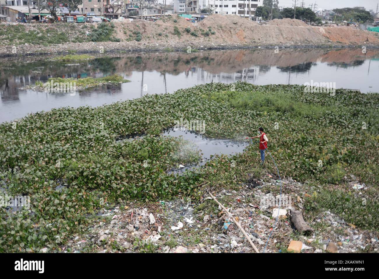 Dhaka, Bangladesh. 3rd Nov, 2022. A city corporation officer is ...