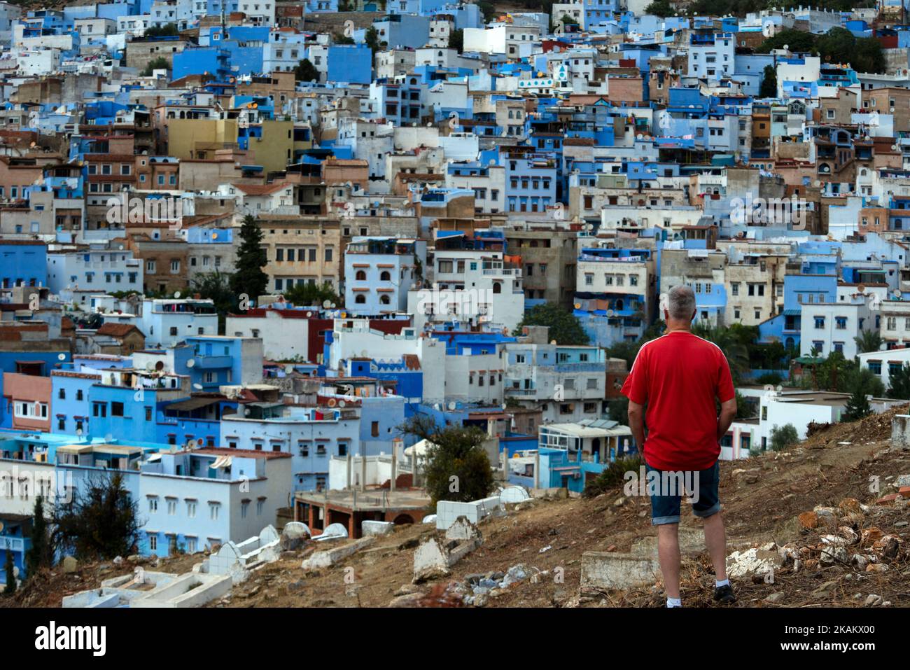 Chefchaouen panorama view Stock Photo - Alamy