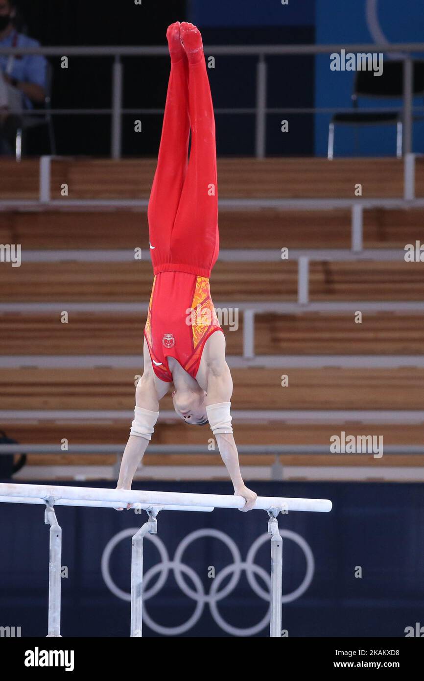 AUGUST 03rd, 2021 - TOKYO, JAPAN: ZOU Jingyuan of China performs at the ...