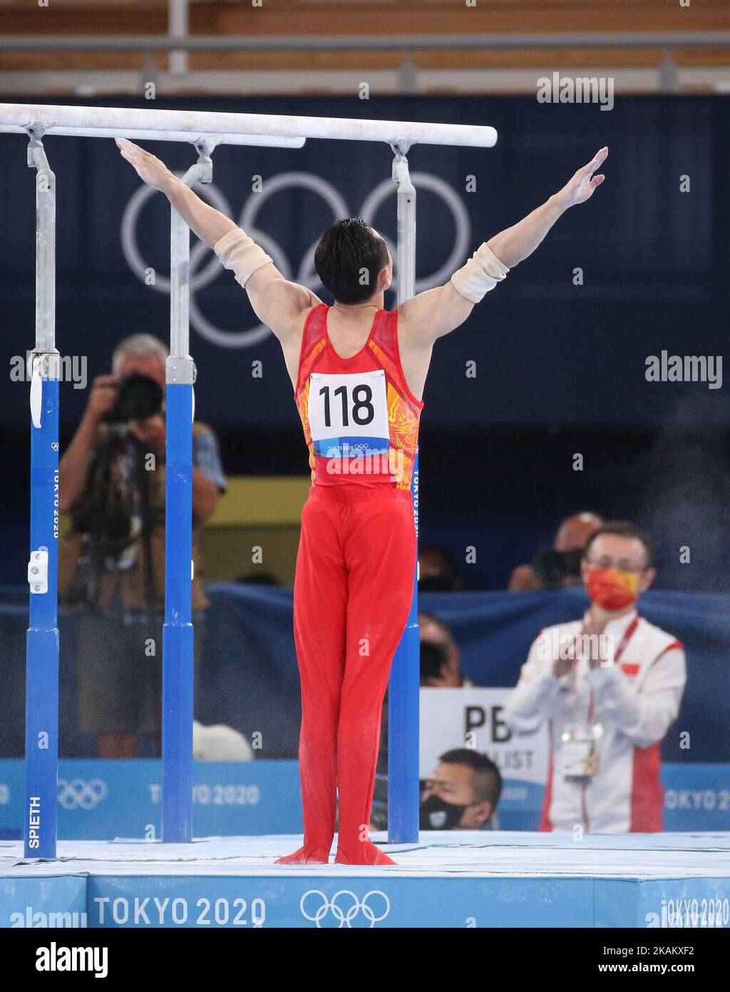 AUGUST 03rd, 2021 - TOKYO, JAPAN: ZOU Jingyuan of China performs at the ...