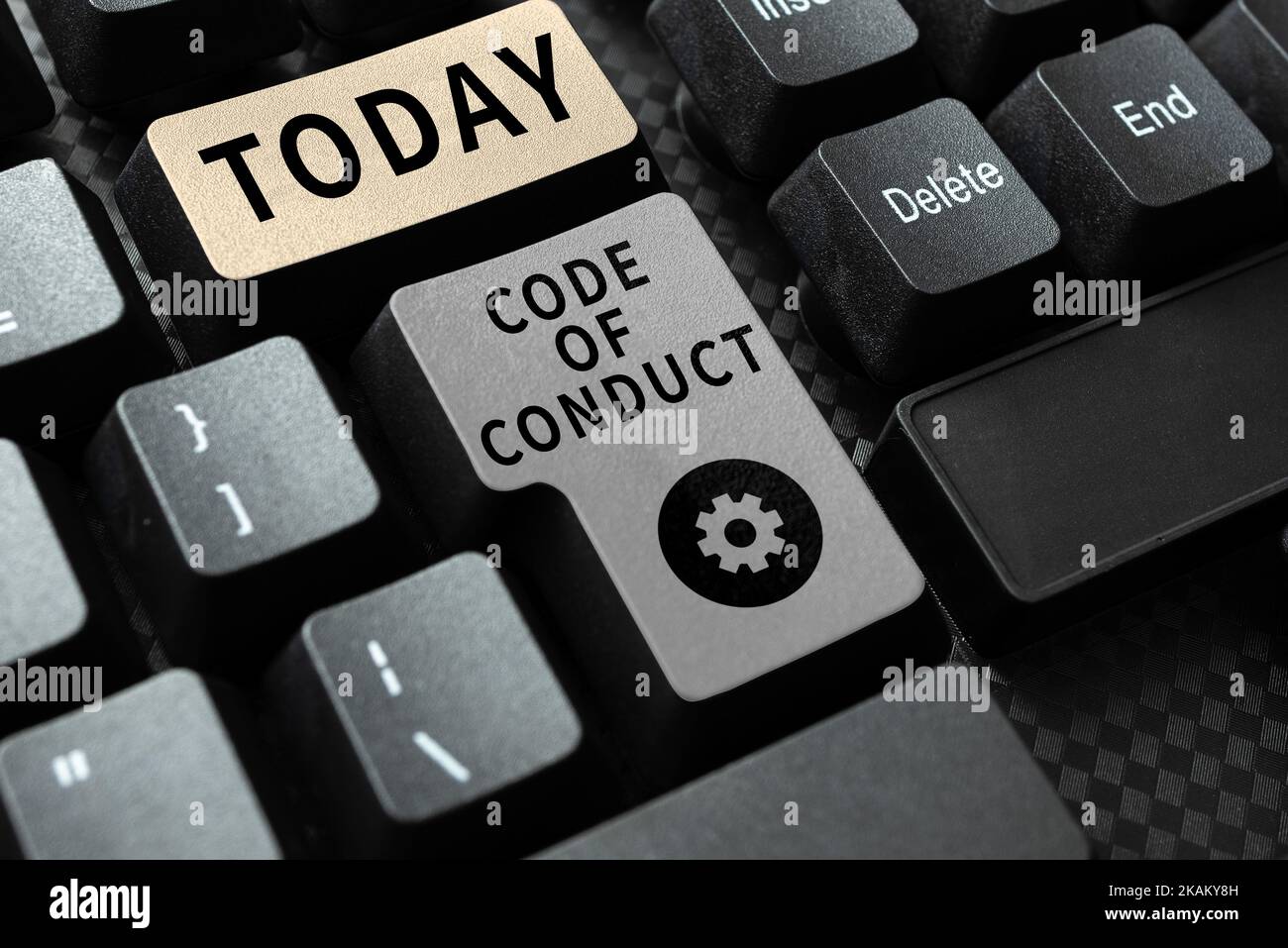 Writing Displaying Text Code Of Conduct Word Written On Set Of