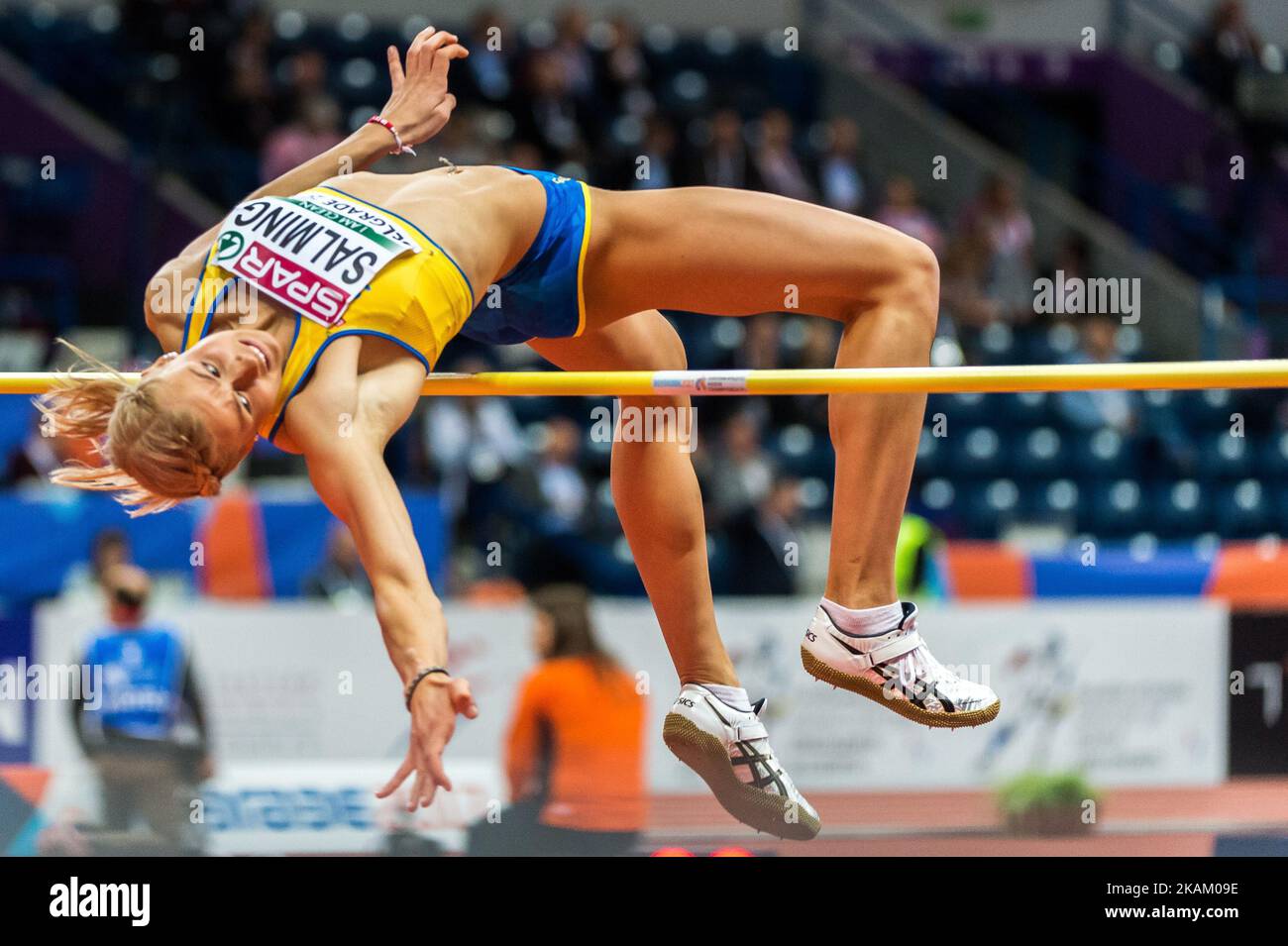 Bianca Salming,Sweden, at high jump under Pentathlon for women at ...