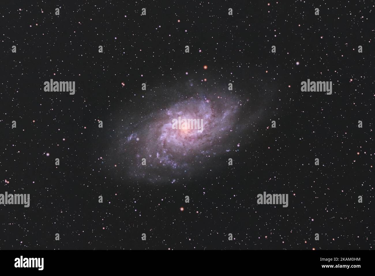 Triangulum Galaxy Through Telescope