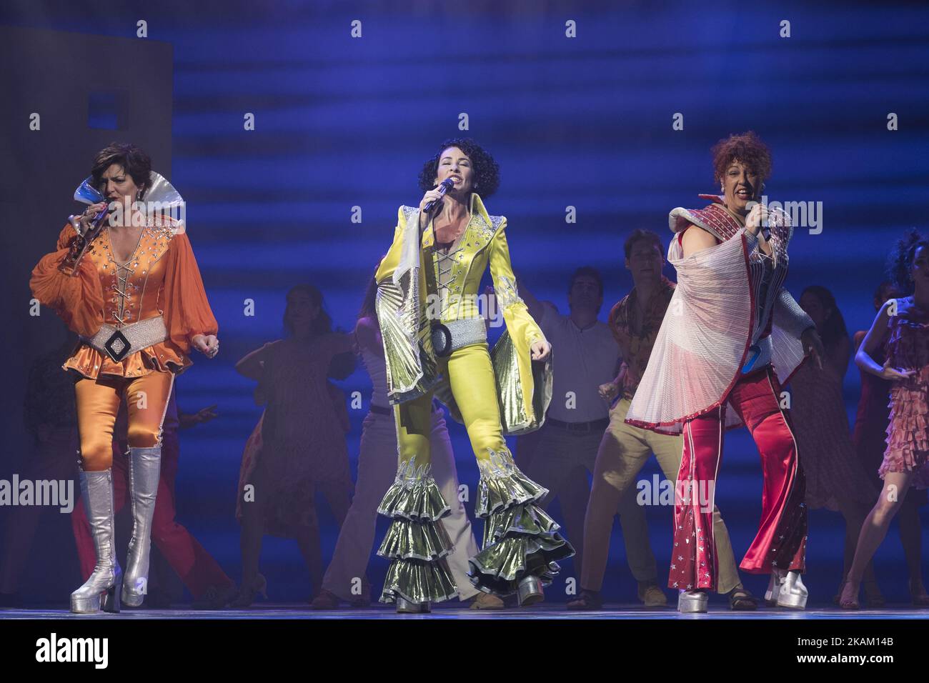Anna Maria Agusta­ Flores (Nina) during the presentation of "Mamma Mia ...