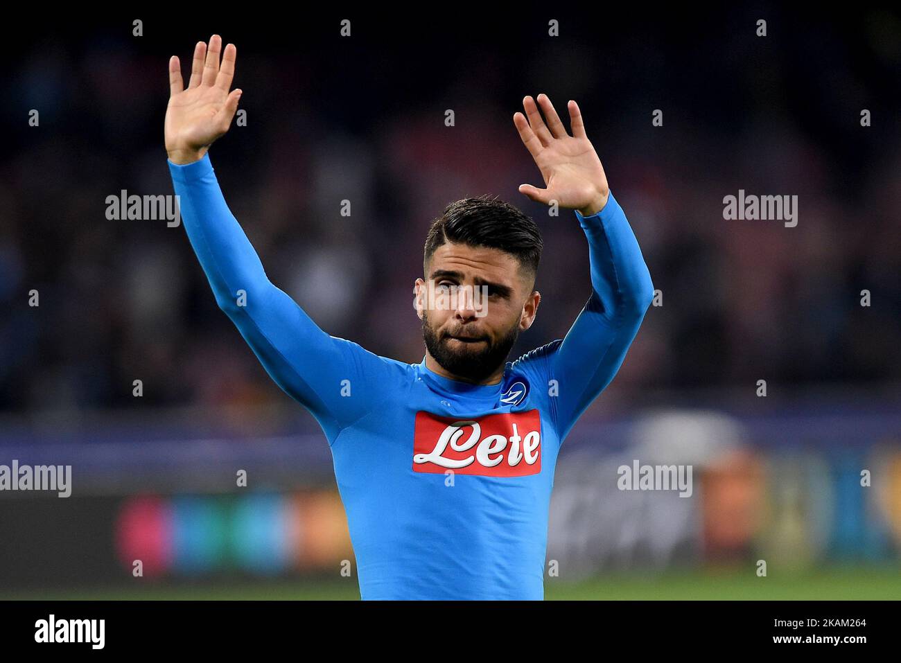 Lorenzo Insigne of SSC Napoli during the UEFA Champions League match ...