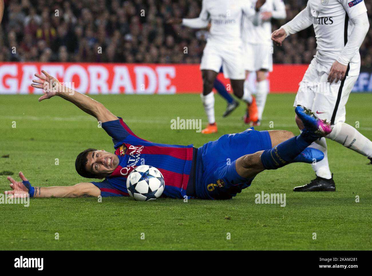 Luis Suarez during UEFA Champions League match between F.C. Barcelona v ...